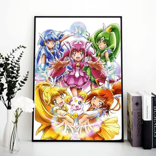 Amazon.com: Smile Pretty Magical Girls Poster - Cute Anime Art Print ...