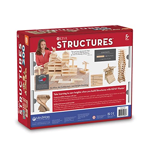 Snapklik.com : KEVA Structures 200 Wood Building Planks Set