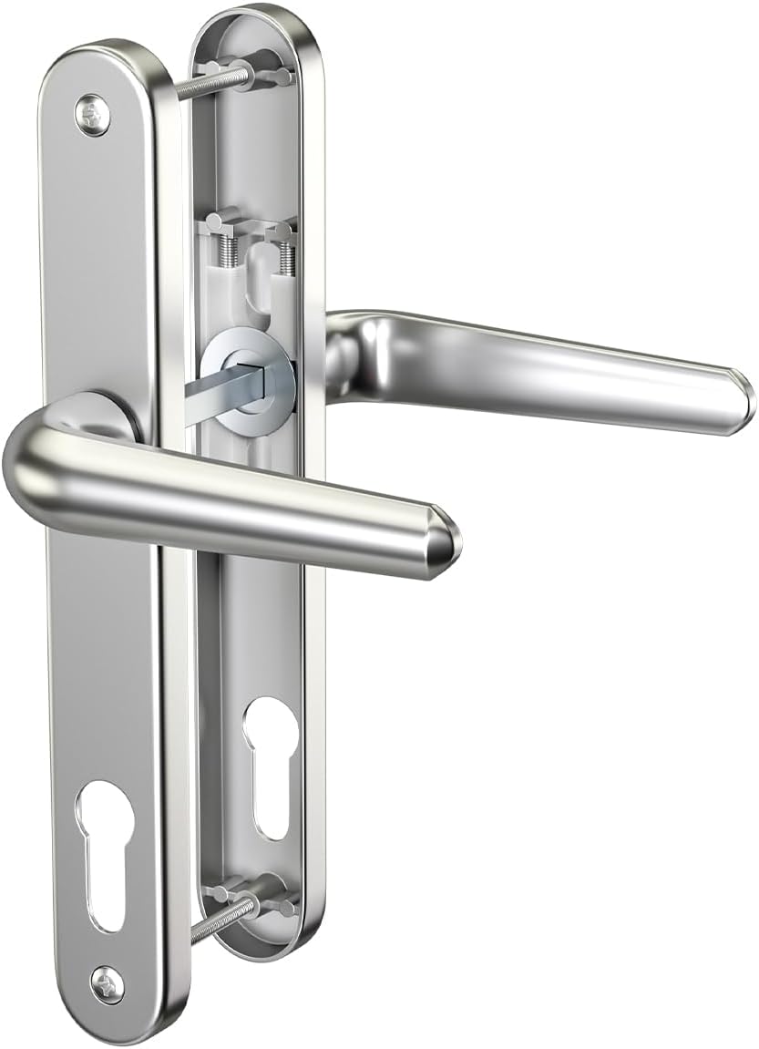Hoppe Silver 'Birmingham' Pair Handle 92PZ or 92mm Sprung Lever UPVC ...