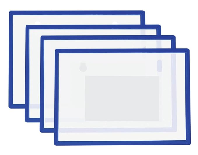 A4 Paper Magnetic Display Pocket File Folder (Pack of-10) : Amazon.in ...