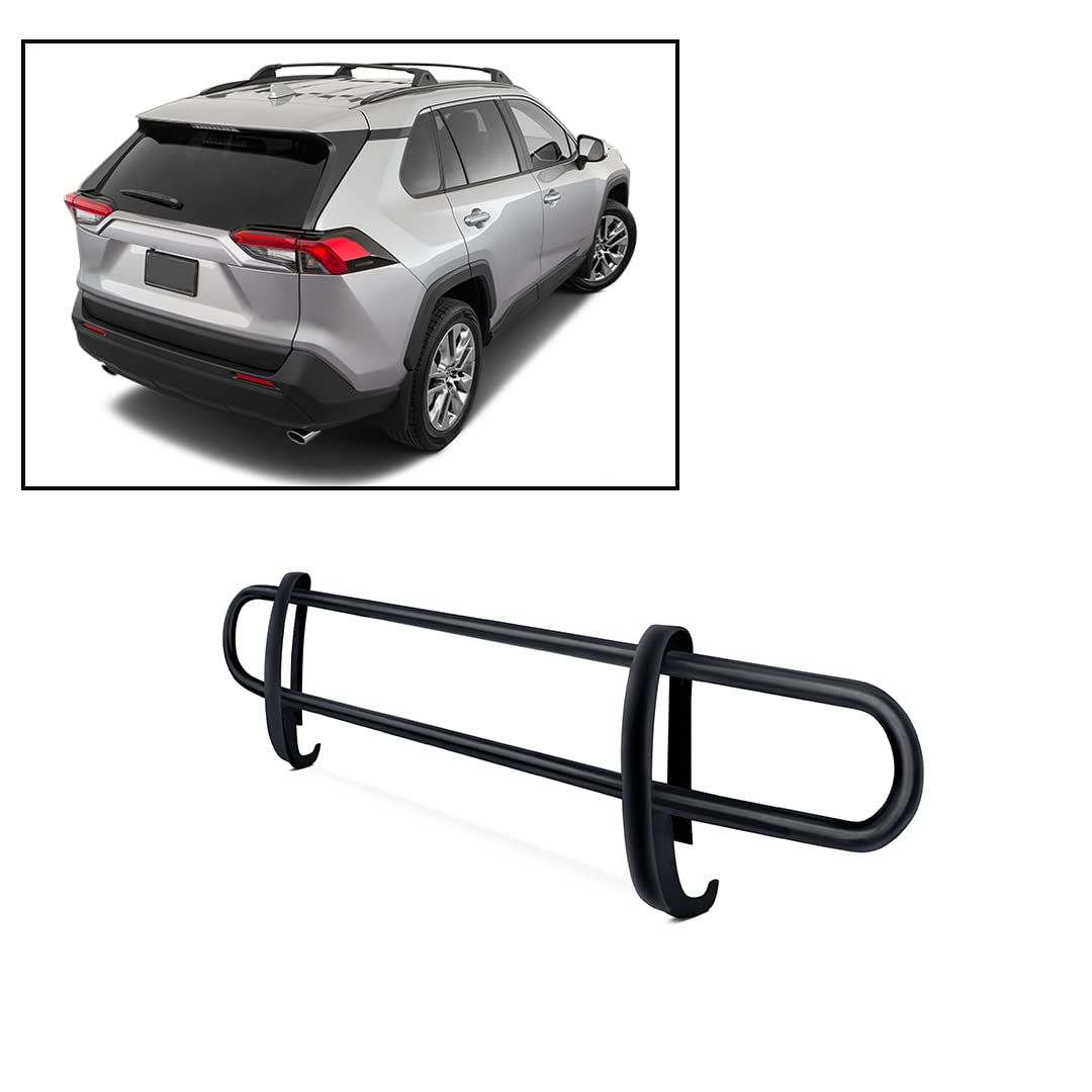 Buy Black Horse Black Steel Rear Bumper Guard Double Tube compatible ...