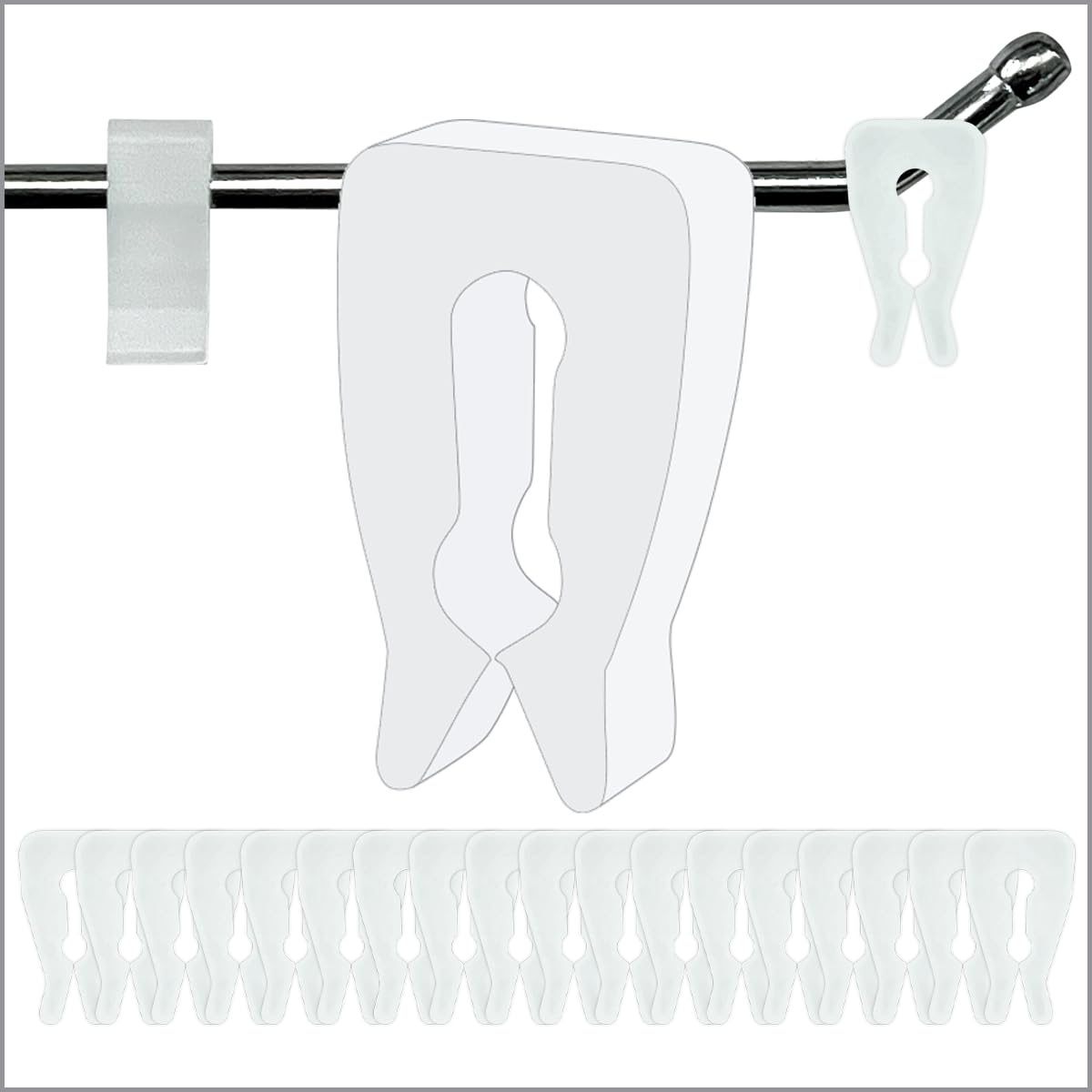 Amazon.com: 100 Pack Inventory Control Clips, Peg Hook Product Stoppers ...