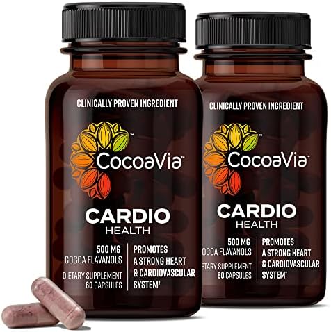 Amazon.com: CocoaVia Cardio Health Supplement, 60 Day, 500mg Cocoa ...