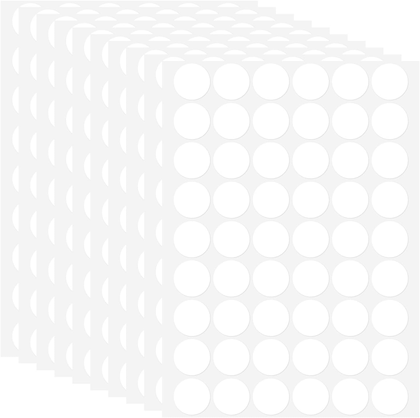 Amazon.com : 10 Sheets(540 Pieces) Round Blank Sticker Labels 1.2 Inch ...