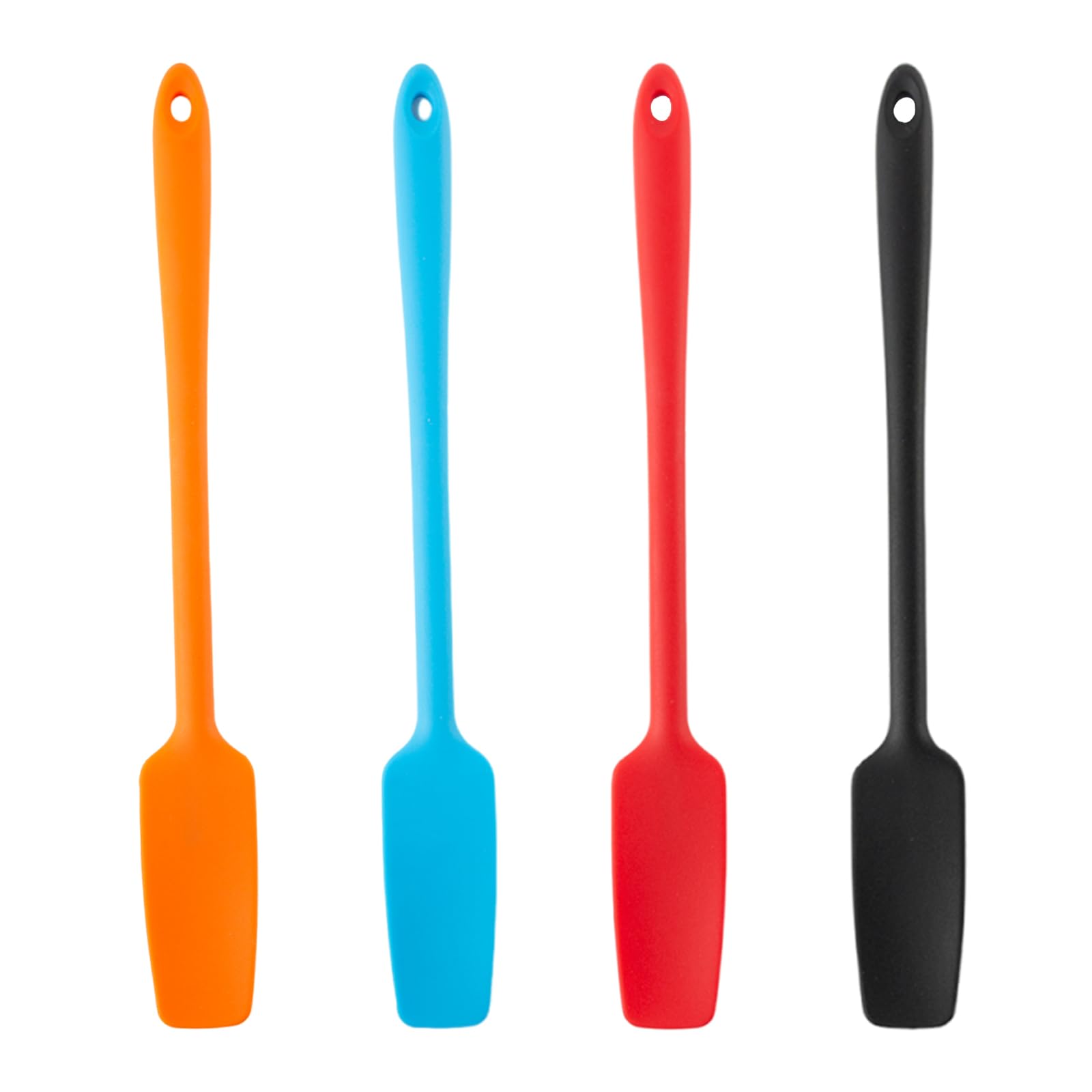 Amazon.com: 4 Pcs Silicone Jar Spatulas with Long Handle, Non-Stick ...