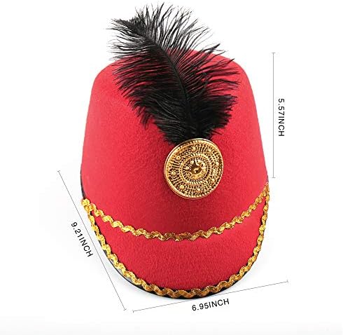 Amazon.com: Crazy Night Marching Band Hat, Red Band Major Hat With ...
