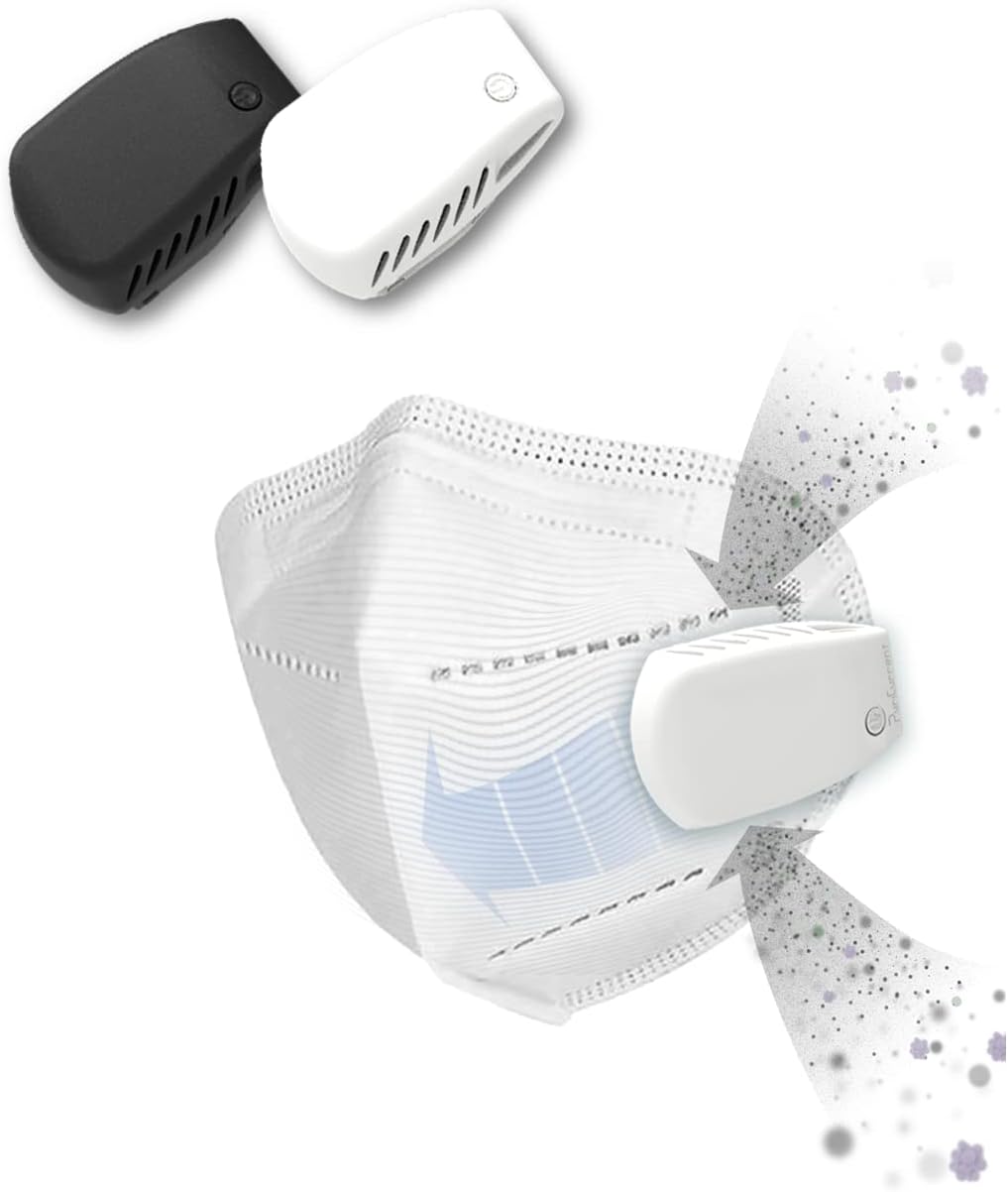 Amazon.com: JK2L PuriCurrent Smart Electric Mask Fan Black Bundle with ...