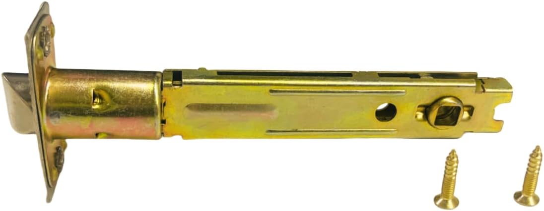 Kwikset 82730 Backset Polished Brass Deadbolt Latch - 5 Inch - Single ...