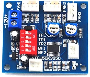DC 12V 5A PWM PC CPU Fan Temperature Control Speed Controller Board ...