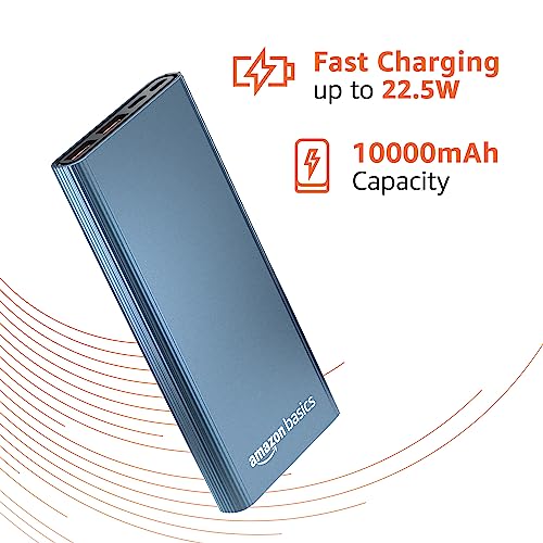 Amazon Basics 10000mAh Metal 22.5W Power Bank Blue - Price History