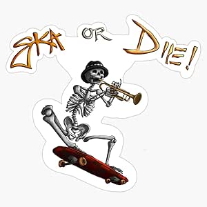 Amazon.com - Ska or Die! Sticker Bumper Sticker Vinyl Decal 5"