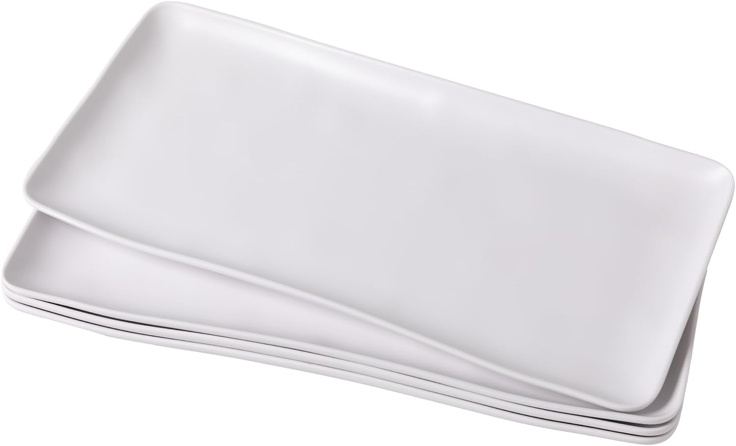 Amazon.com | ZAROCRUS White Melamine Rectangular Serving Platter/Trays ...