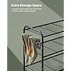 Amazon.com: SONGMICS Shoe Rack, 2-Tier Shoe Organizer, Metal Shoe Shelf ...