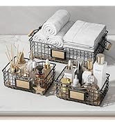 Amazon.com: Qcold Toilet Paper Storage Basket, 2 Pack Baskets for ...