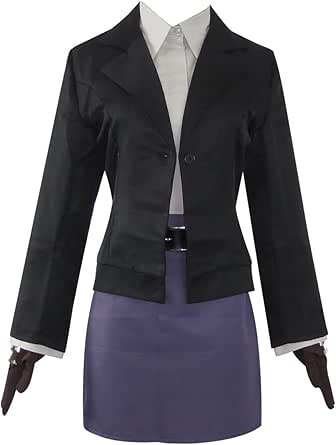 Amazon.com: Lordancen Kyoko Kirigiri Cosplay DR3 Black Outfit Anime ...