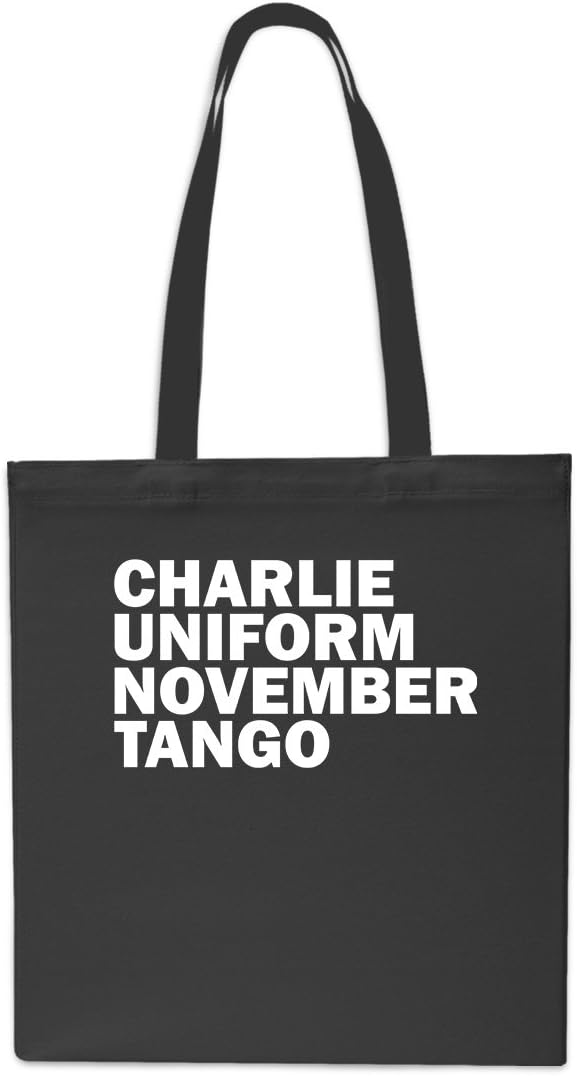 Charlie Uniform November Tango Tote Shopping Gym Beach Bag 42cm x38cm ...