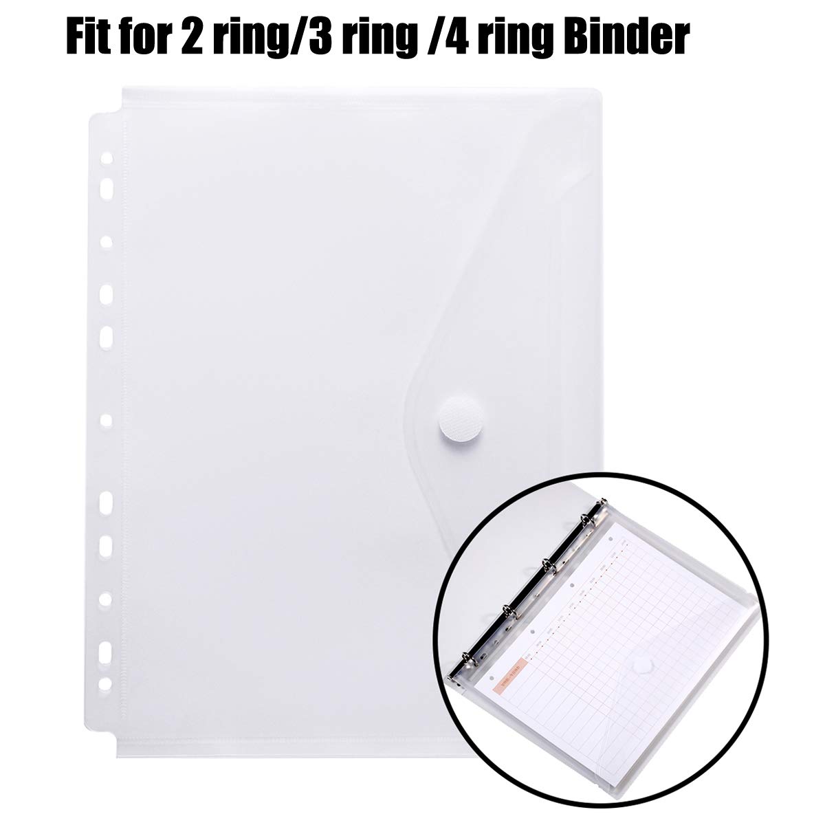 Expandable Envelope Binders 15 Pack Expandable Binder Pockets - 11-Hole ...