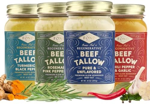 Amazon.com: FOND Regenerative Grass-Fed Beef Tallow for Cooking – High ...