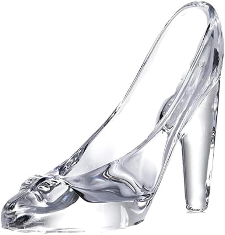 Amazon.com: YF-ANEN Glass Crystal High Heels Bright Cool Glass Shoes ...