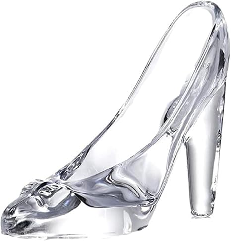 Amazon.com: YF-ANEN Glass Crystal High Heels Bright Cool Glass Shoes ...