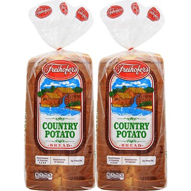 Amazon.com : Freihofer's Country Potato Bread (48 oz., 2 pk.) (pack of ...