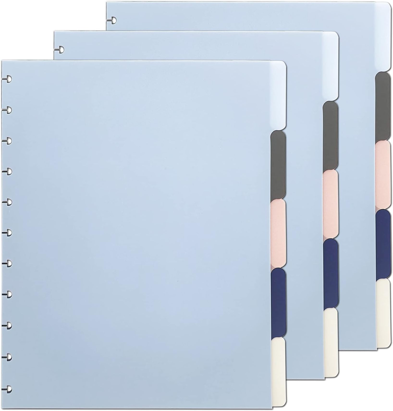 Amazon.com : Eagle Plastic Index 5-Tab Dividers, Discbound Tab Dividers ...