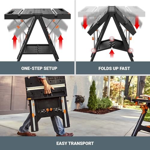 Mejores ofertas e historial de precios de Worx Pegasus 2-in-1 Folding ...