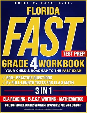 Amazon.com: Florida FAST Test Prep for Grade 4 Workbook: Your child’s ...