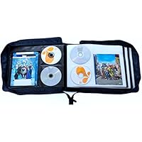 Amazon.com: DVD CD Storage Case with Extra Wide Title Cover Pages for ...