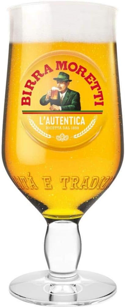 2 x Birra Moretti Pint Glass, 1 pints : Amazon.co.uk: Home & Kitchen