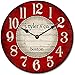 Amazon.com: Boston Red Vintage Wall Clock | Ultra Quiet Quartz ...