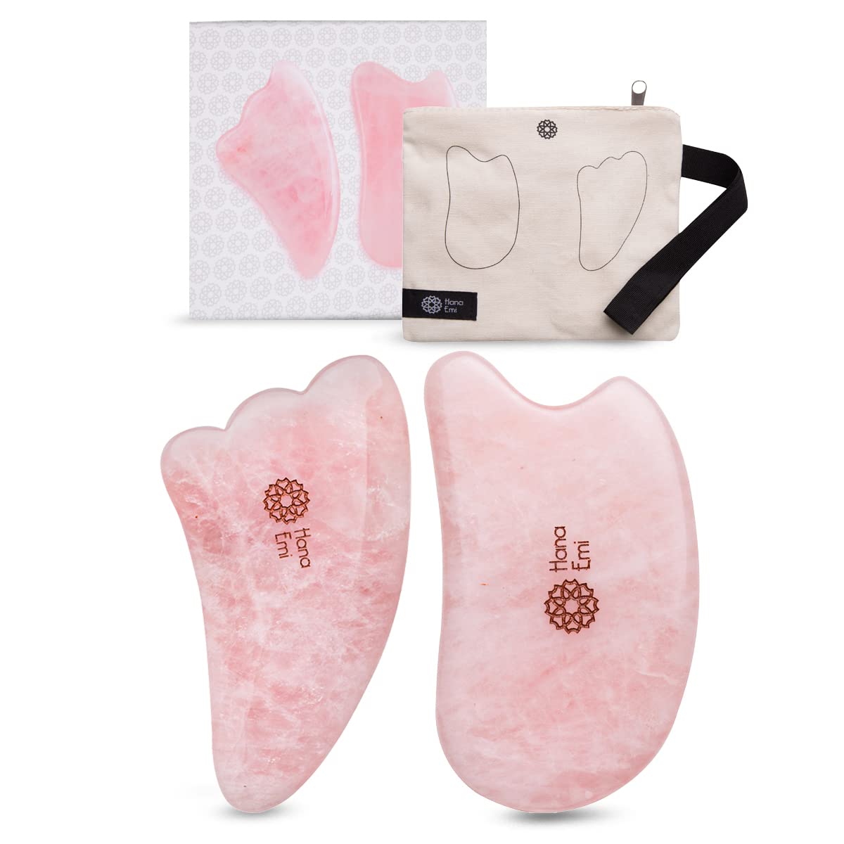 Gua Sha Facial Tools – Rose Quartz Gua Sha Stone for Full Body Massage ...