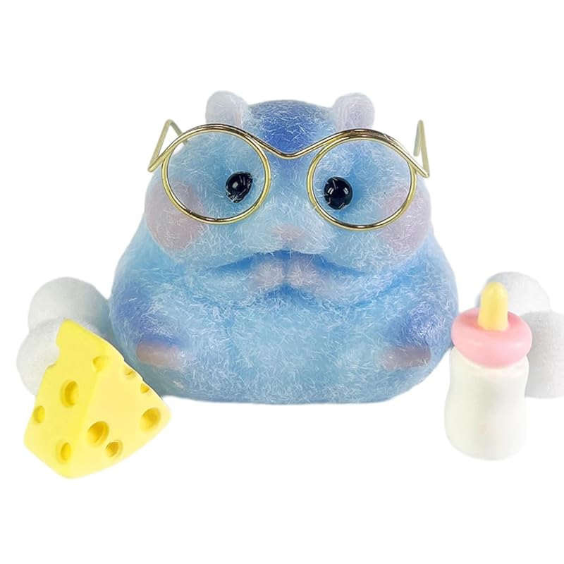 Amazon.com: Furry Hamster Mouse Mochi Taba Squishy fidget toy stress ...