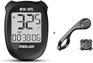 Amazon.com : MEILAN M3 Mini GPS Bike Computer and Extended Out-Front ...