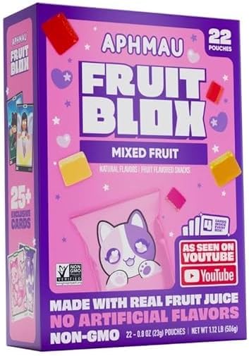 Amazon.com: Fruits Blox Mixed Fruit Snacks, 2 Boxes, 8 Count Each Box ...