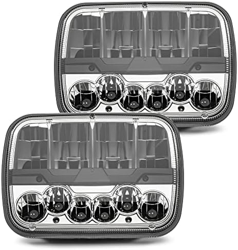 Amazon.com: TACTIK 5x7 / 6x7 LED Headlight Pair - Rectangular H6054 LED ...