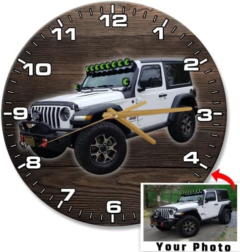 Amazon.com: Attention Personalized Photo Car Wall Clock Light, Custom ...