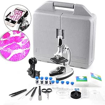 Amazon.com: 300x 600x 1200x Magnifications Microscope Kit-Metal Arm and ...