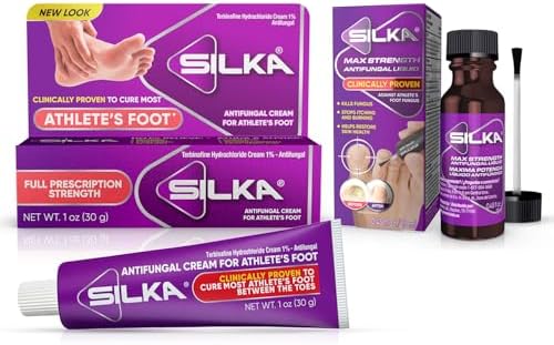 Amazon.com: Silka Max Strength Antifungal Liquid & Cream Set - Powerful ...