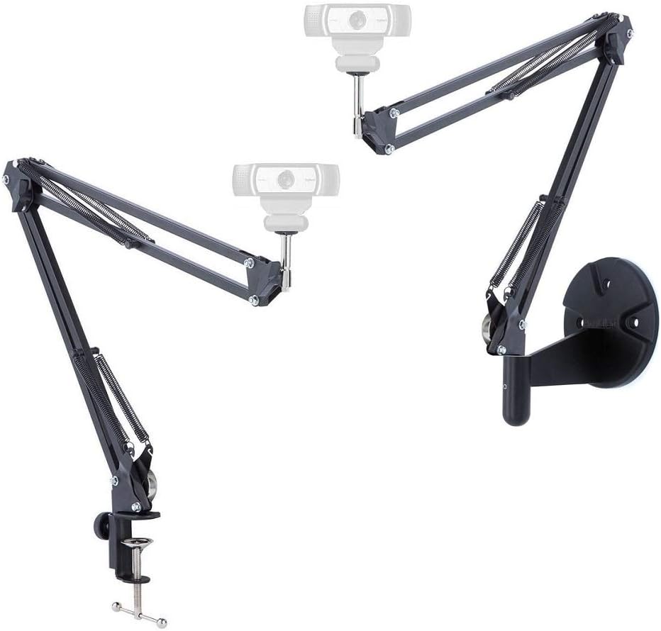 Webcam Stand Desktop Suspension Boom Scissor Arm Mount Holder for ...