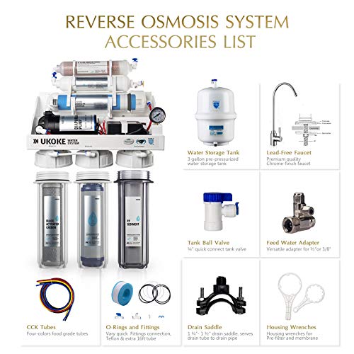 Snapklik.com : Ukoke RO75GP 6 Stages Reverse Osmosis Water Filtration ...