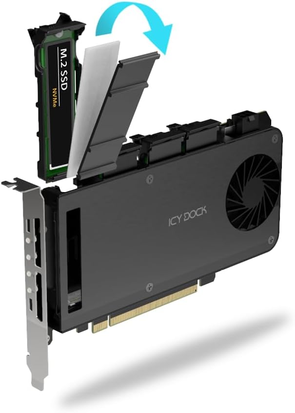 Amazon.com: 4 Bay Removable M.2 NVMe PCIe SSD to PCIe 5.0 x16 Mobile ...