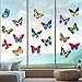Amazon.com: Large Size Butterfly Window Clings Anti-Collision Window ...
