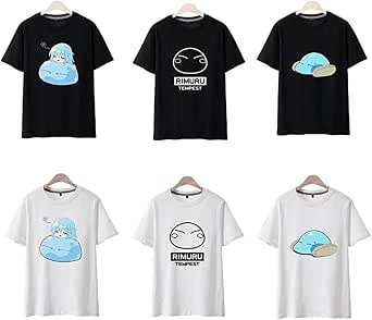 Amazon.co.jp: When You Reincarnated as a Slime T-shirt, Short Sleeve ...