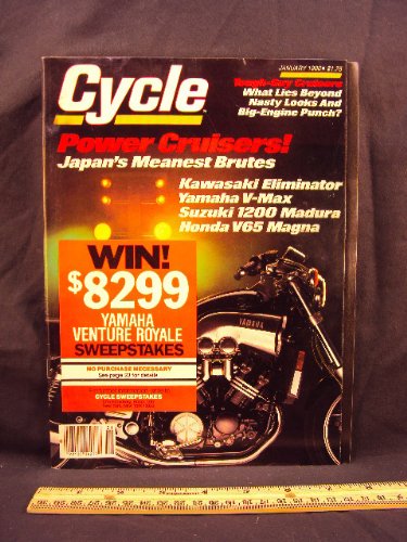 1986 86 January CYCLE Magazine (Features: Road Test on BMW K100RT / K ...