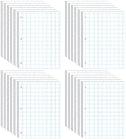Amazon.com : Graph Paper, Loose Leaf Graph Paper, 4 x 4 An Inch Quad ...