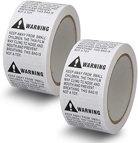 10 Rolls/5000 Labels,Suffocation Warning,Keep Away from Small Children ...