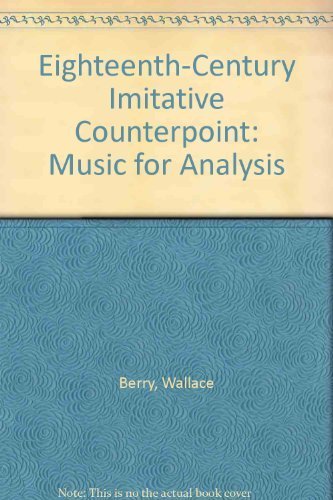 Amazon.com: Eighteenth-Century Imitative Counterpoint: Music for ...