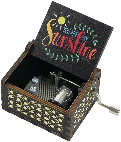 Amazon.com: You are My Sunshine Music Box, Hand Crank Colorful Mini ...