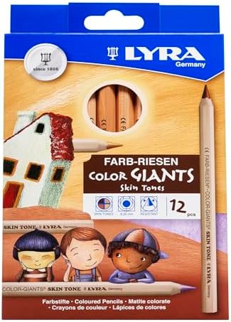Lyra Farb-Riesen Color Giants Skin Tones Art Pencils With Cardboard Box ...